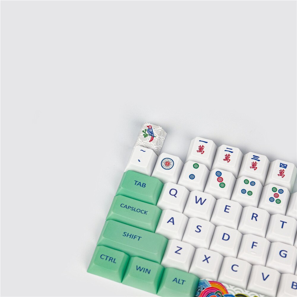 Chinese Mahjong Keycaps Dye Sublimatie 128 Toetsen... – Vicedeal