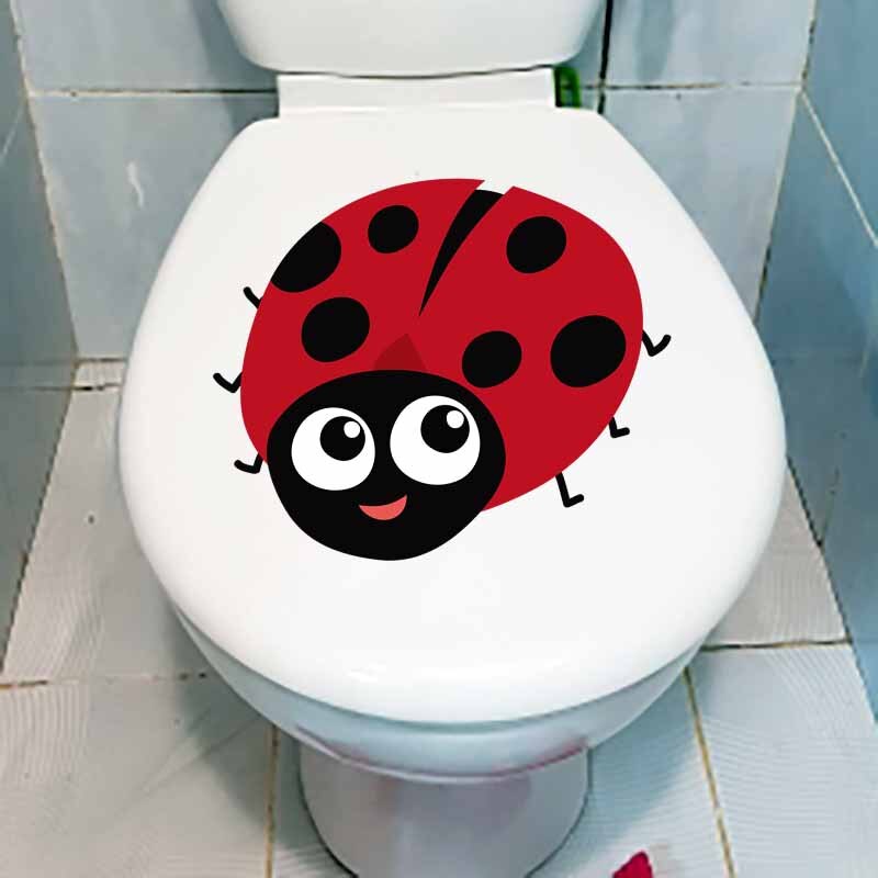 YOJA 20.8X16.7CM Cartoon Animals Of Ladybug Toilet... – Grandado