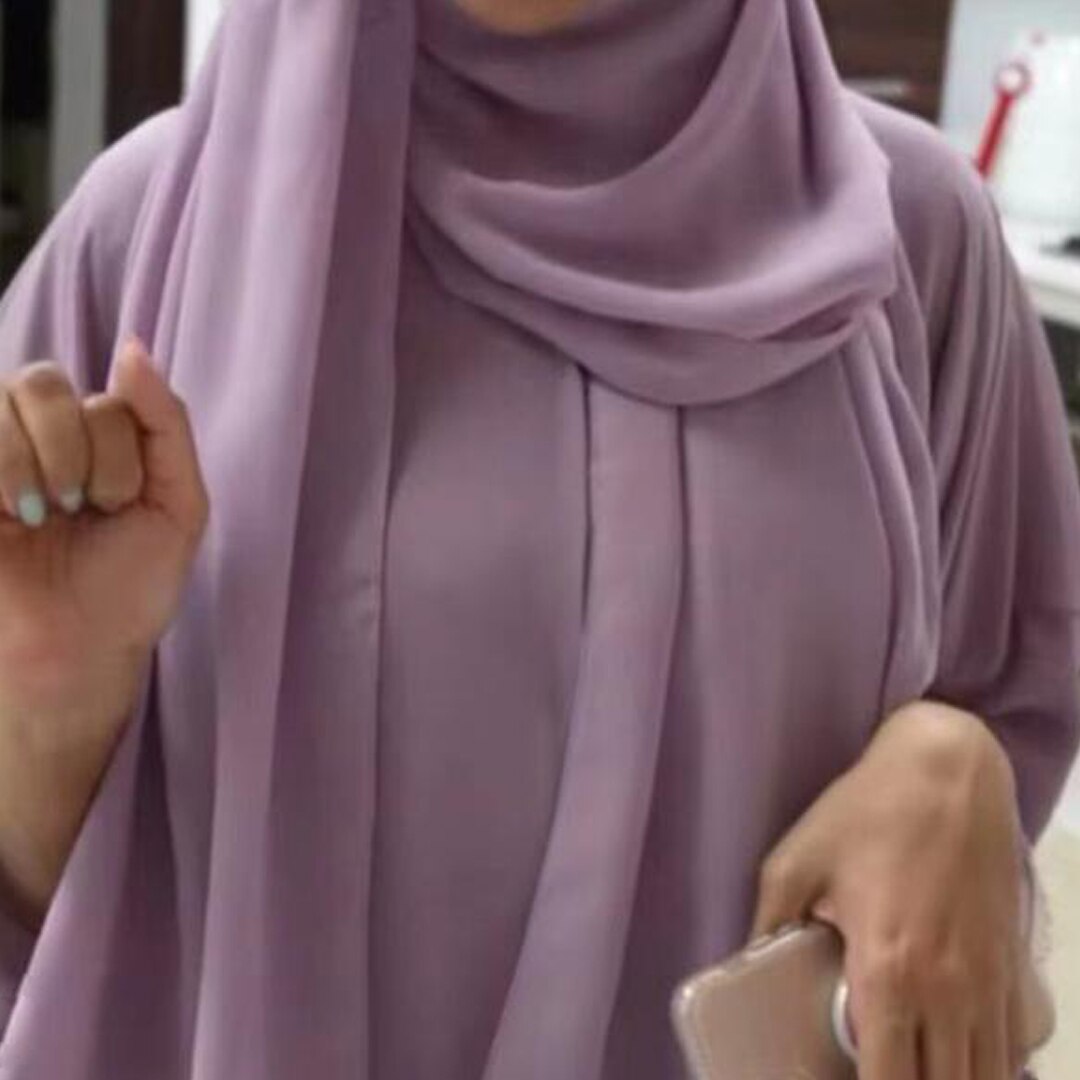 Ramadan Eid Women Muslim Dubai Plain Tiered Open A... – Grandado