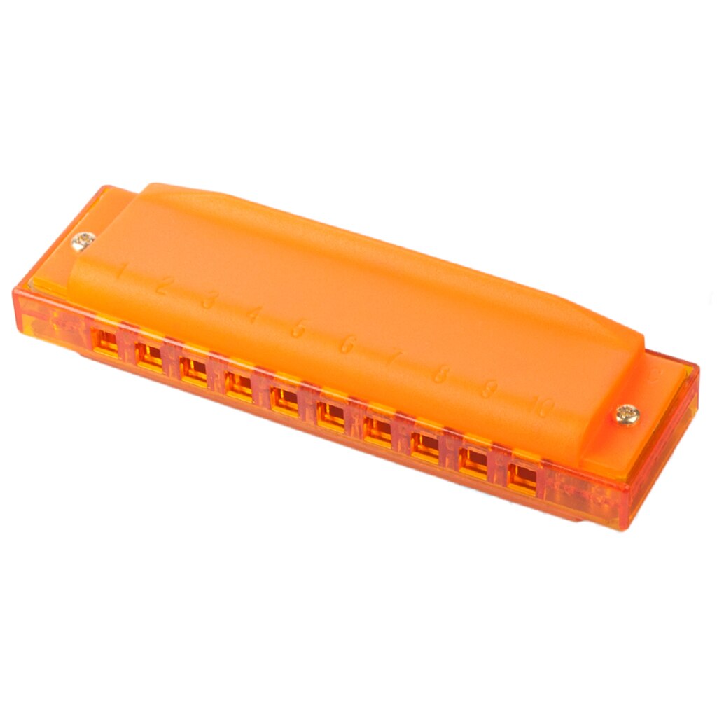 Plastic 10 Hole Harmonica Sleutel Van C Oranje Voo... – Grandado