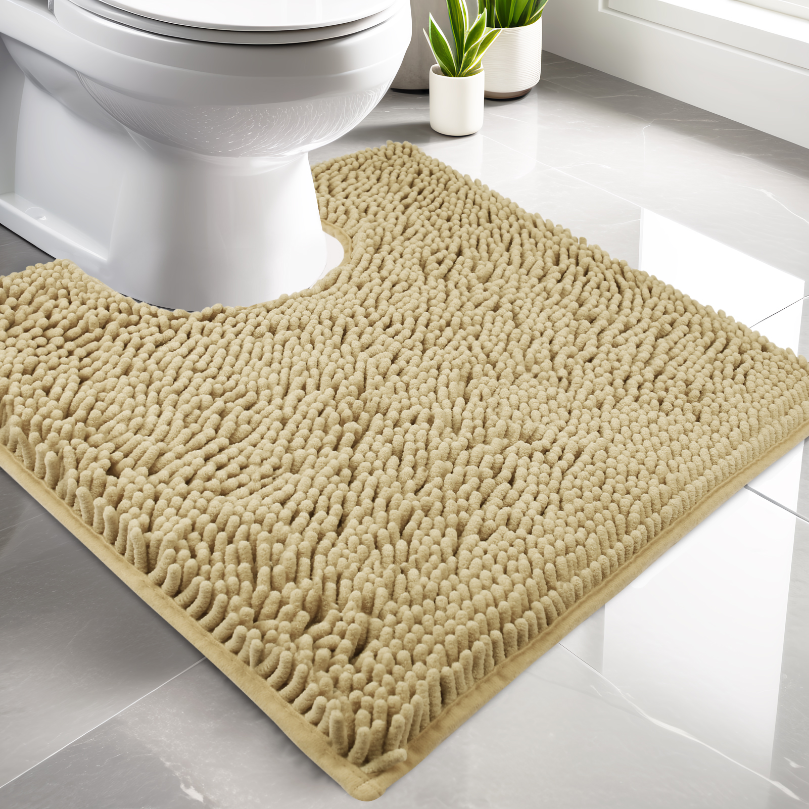 1/2Piece Loop Bath Mats for Bathroom Non Slip Chen... – Grandado