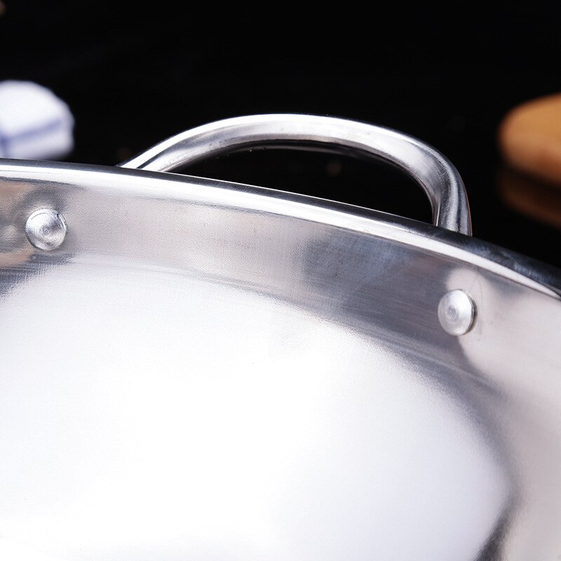 Fortykker gryde i rustfrit stål, gryde med suppe g... – Grandado