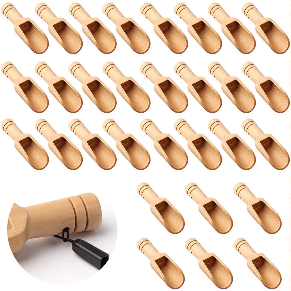 Obelix Mini Houten Lepel, Mini Bad Zout Lepel, Hou... – Vicedeal