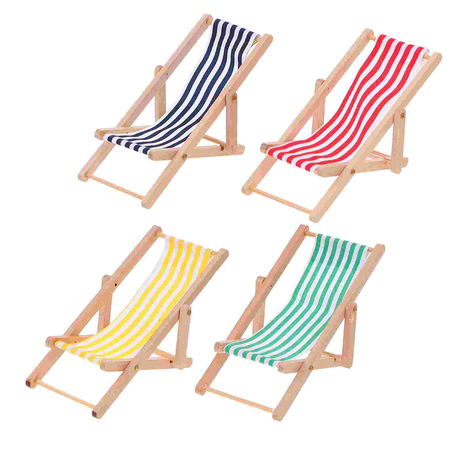 4 Stuks Mini Stoel Modellen Mini Strand Stoel Mini... – Vicedeal