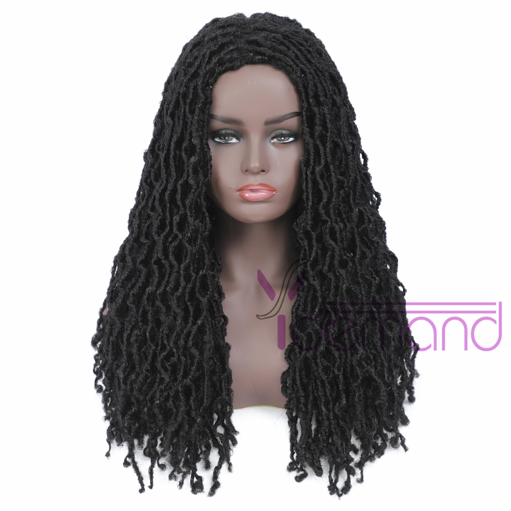 Y demand Long Dreadlocks Braided Wigs Grey Goddess... – Vicedeal