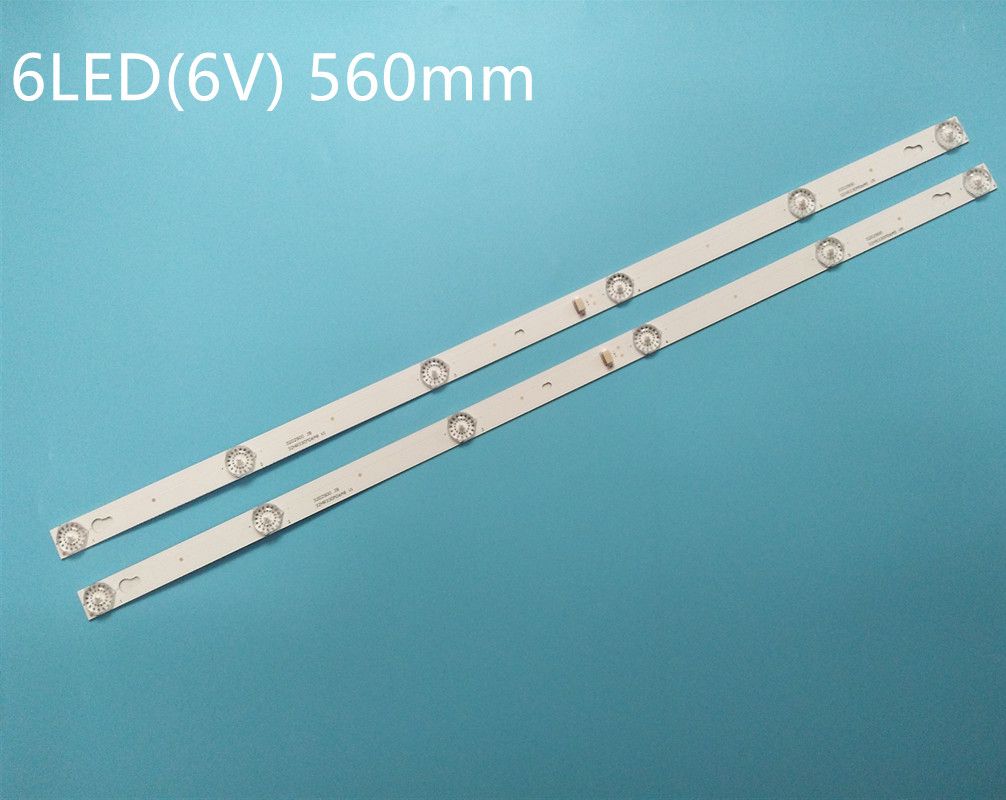 2 Stks/set 6LED(6V) 560Mm Led Backlight Strip Voor... – Vicedeal