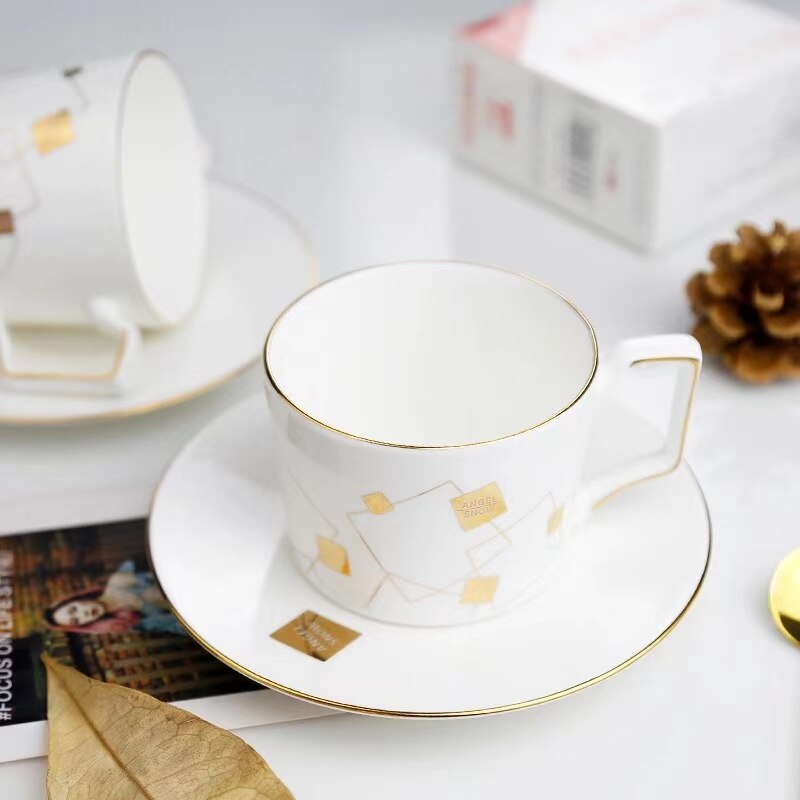 Luxury Ceramic Coffee Cup Set European Style Small... – Vicedeal