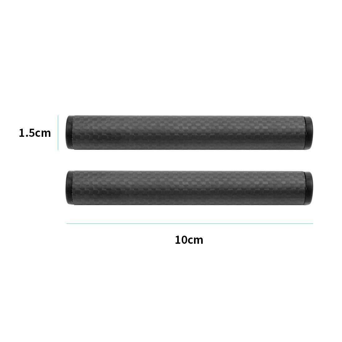 2Pcs Dia 15mm Carbon Fiber Tube Rod 10cm 25cm 30cm... – Grandado