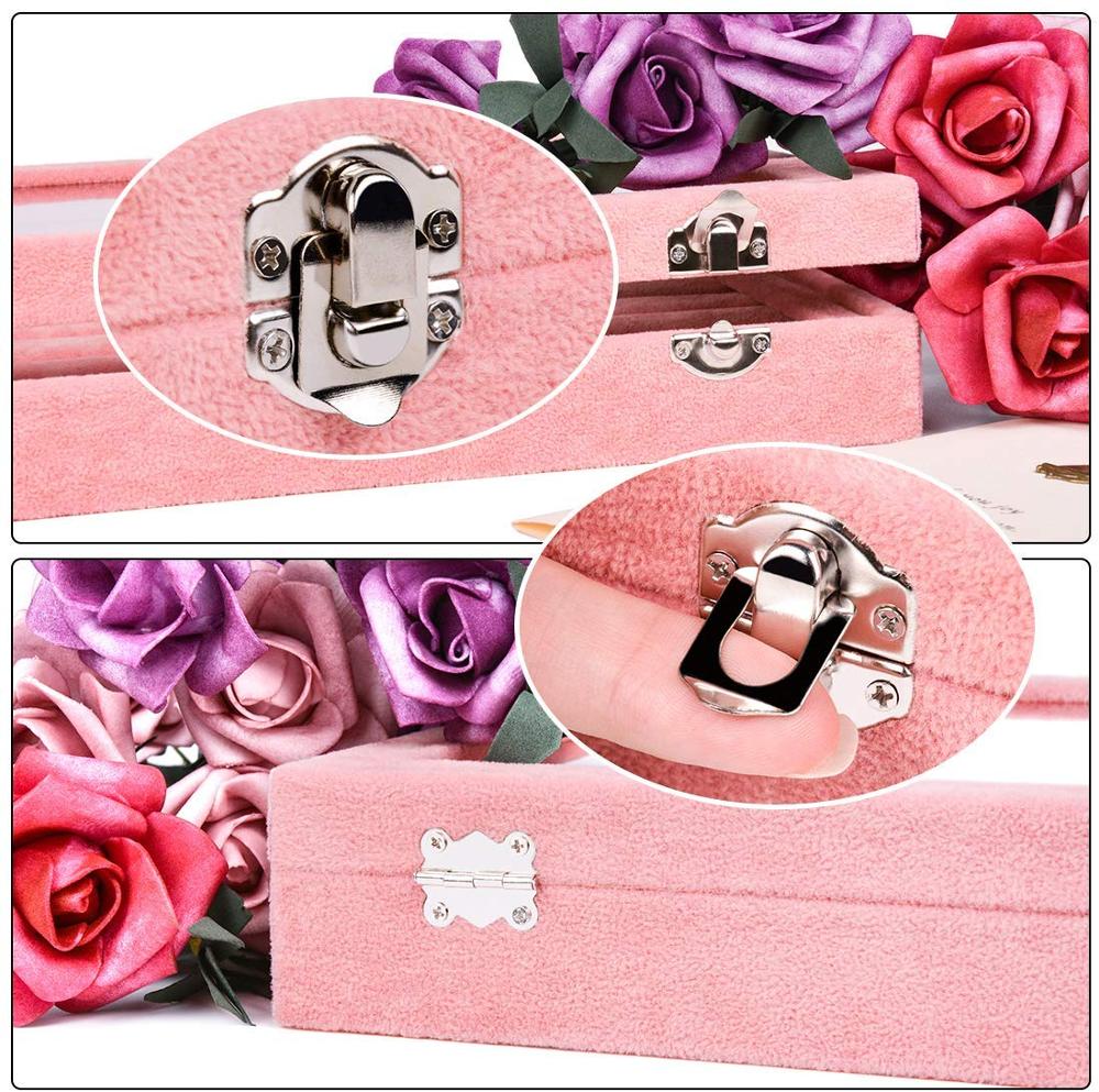 Verwijderbare Fluwelen 24Grid Sieraden Case Met Du... – Grandado