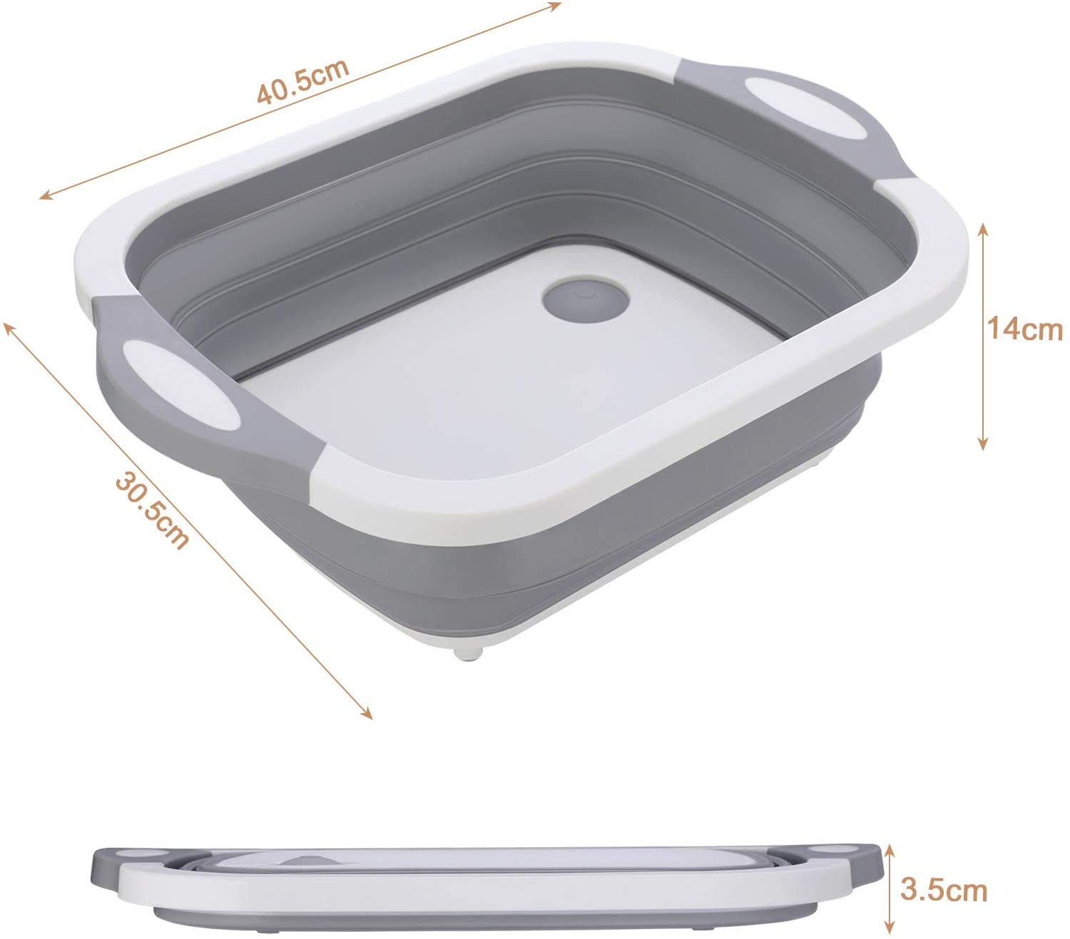 3-In-1 Portable Chopping Board Multifunctional Bow... – Grandado