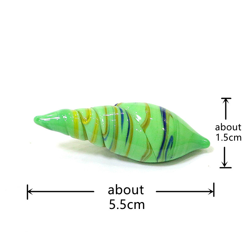 Cute Handmade Glass Shell Conch Mini Figurines Orn... – Vicedeal