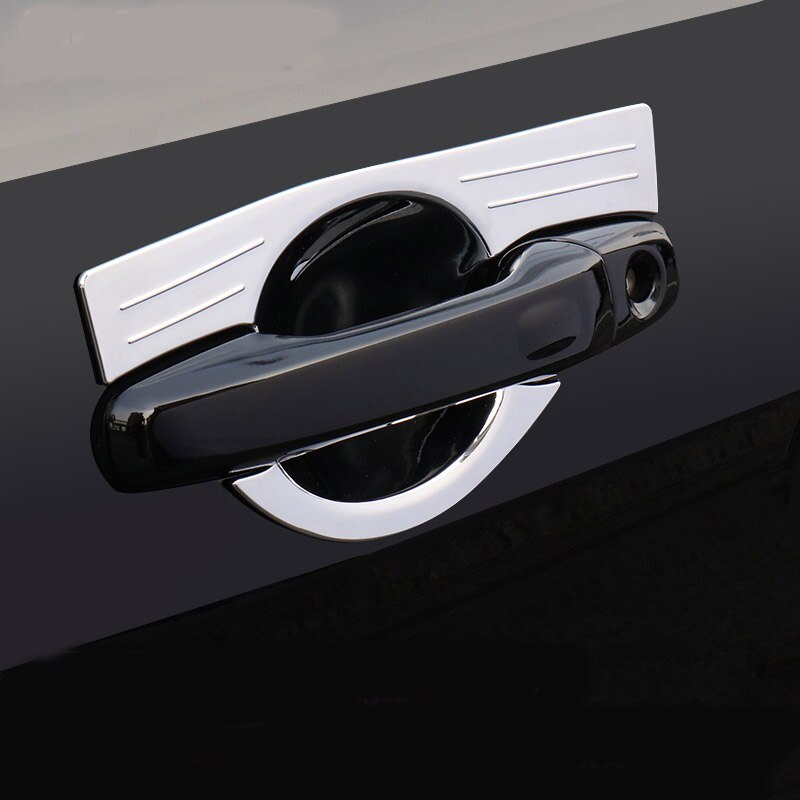 Zwarte Abs Chrome Auto Deurgreep Covers Trim Auto ... – Grandado