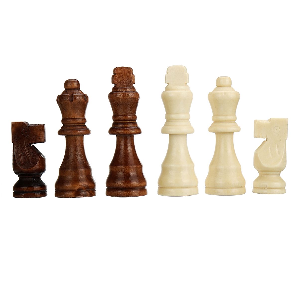 32 Chess Pieces Wooden Complete Chessmen Internati... – Vicedeal