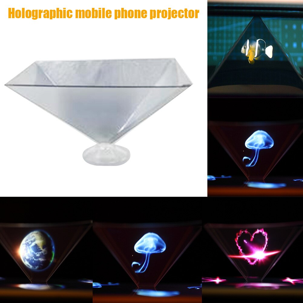Pyramid Projector Home Video Stand Pet Transparent... – Grandado