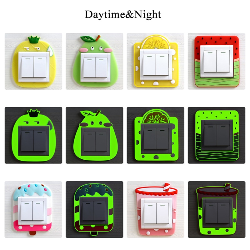 Muurstickers Leuke Cartoon Stopcontact Stickers De... – Vicedeal