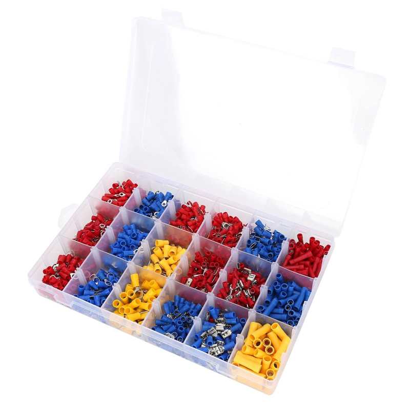 1200Pcs Wiring Terminal Mini Portable Copper Tube ... – Grandado