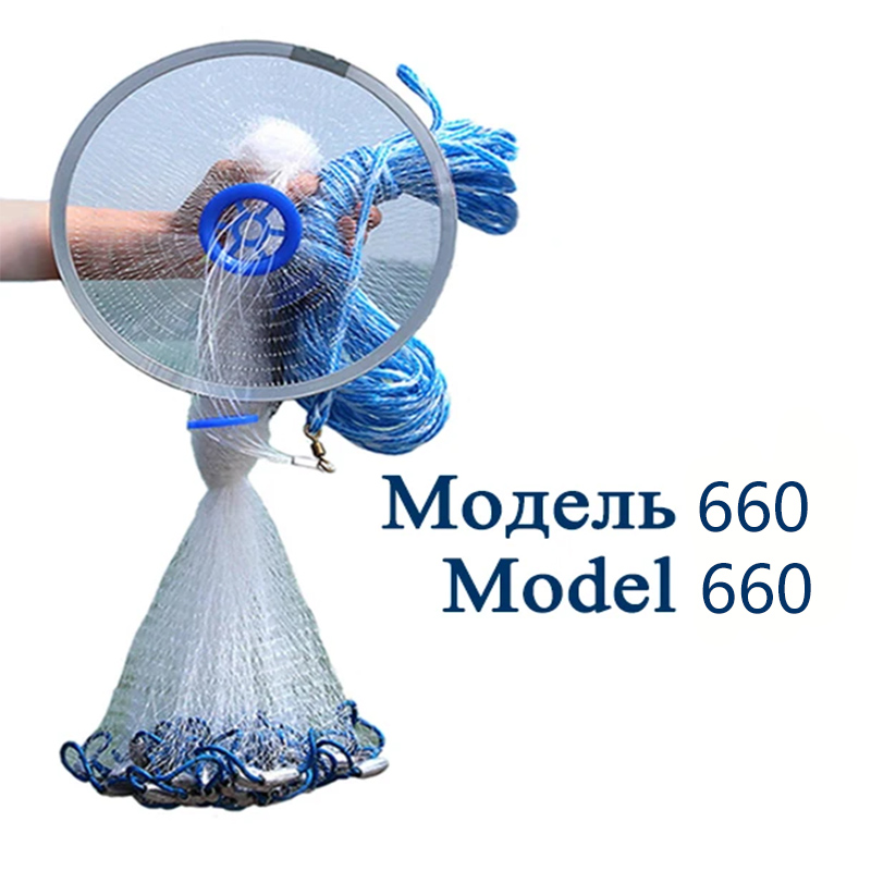 Lawaia Hand Cast Net Aluminum or Blue Plastic Ring... – Grandado