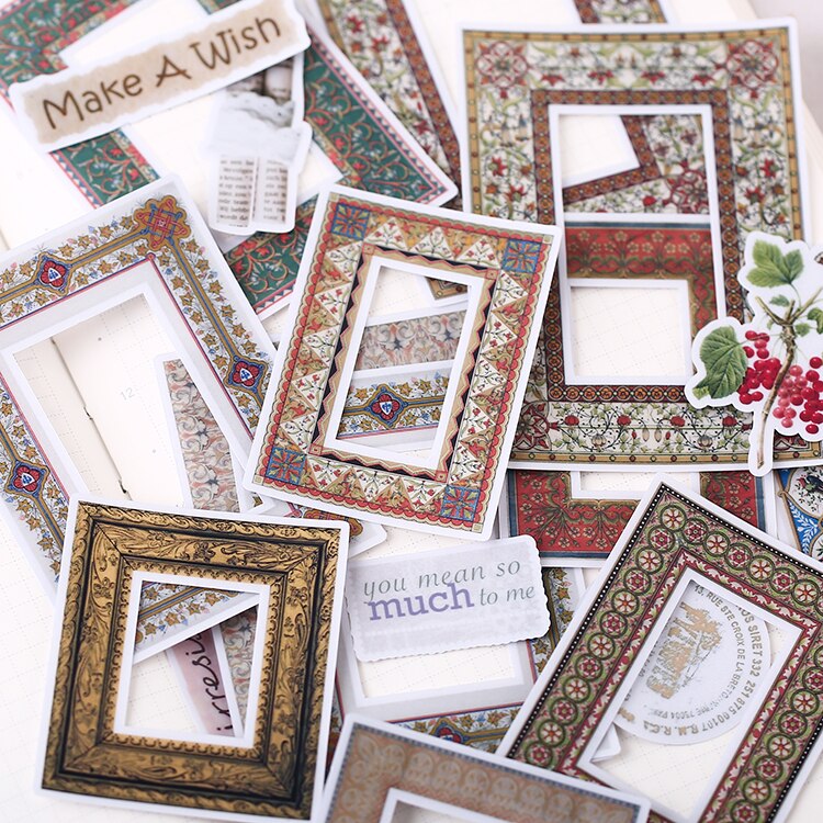 16pcs Retro photo frame stickers/Scrapbooking Stic... – Grandado
