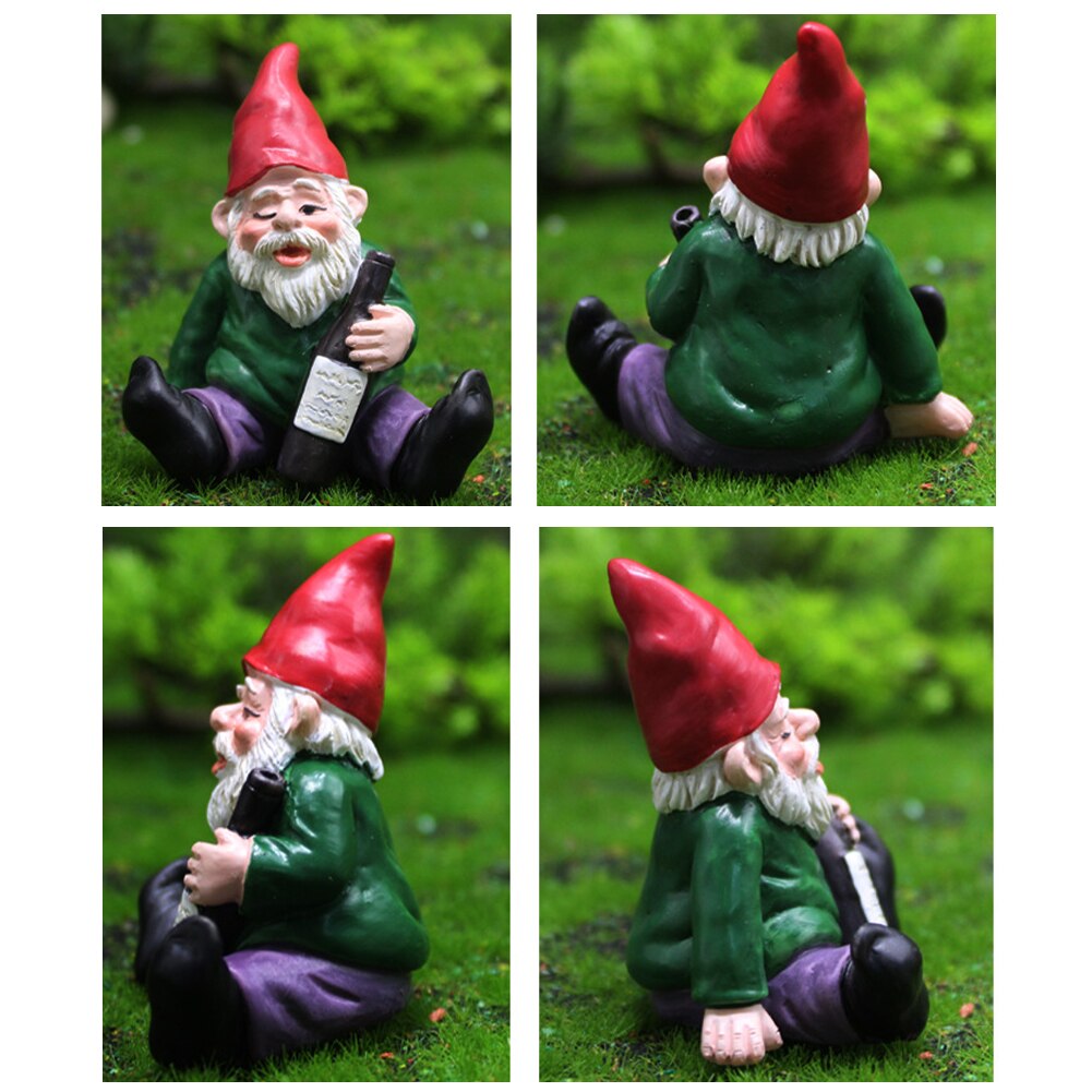 1Pcs Mini Dronken Gnome Dwergen Grappig Hars Stand... – Grandado