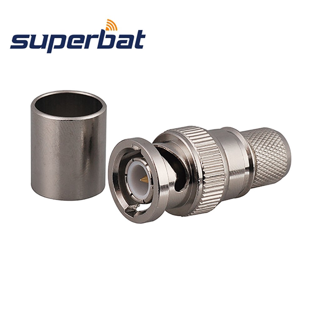 Superbat 10pcs BNC Crimp Male Straight RF Coaxial ... – Grandado
