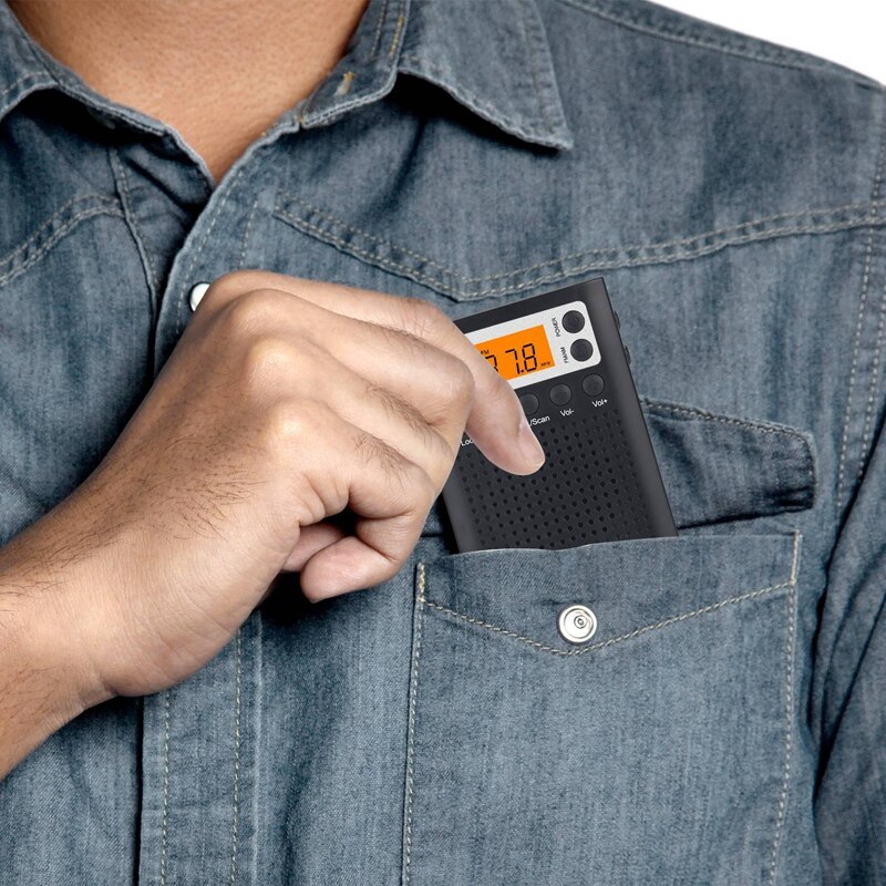 Mini Radio Portable AM/FM Dual Band Stereo Pocket ... – Grandado