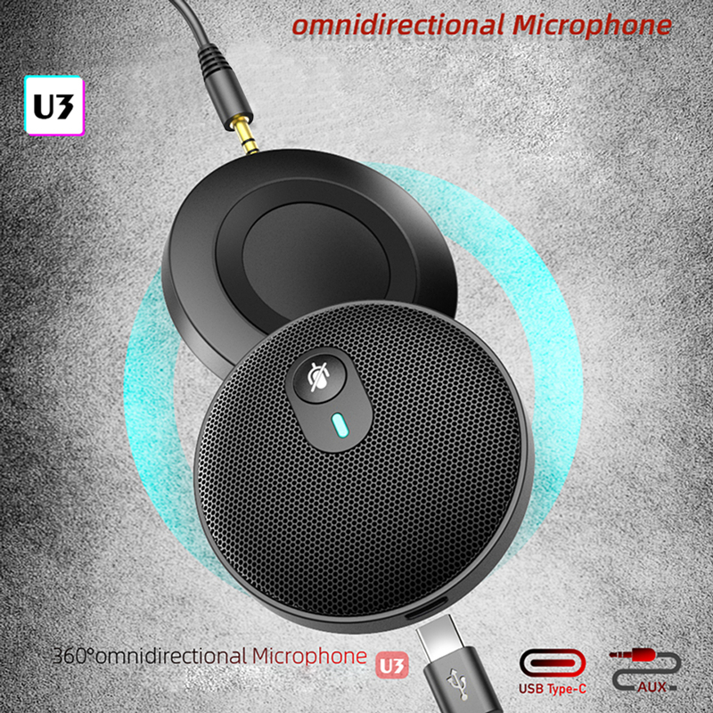 U3 USB Omni-directional Condenser Microphone Mic f... – Grandado