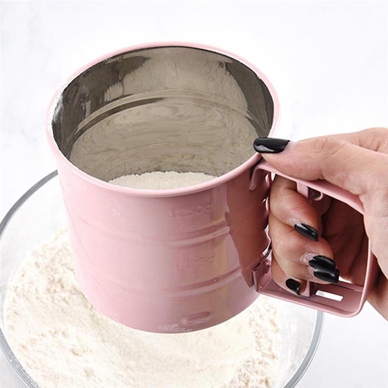 Mesh Flour Sifter Manual Sugar Icing Shaker Stainl... – Grandado