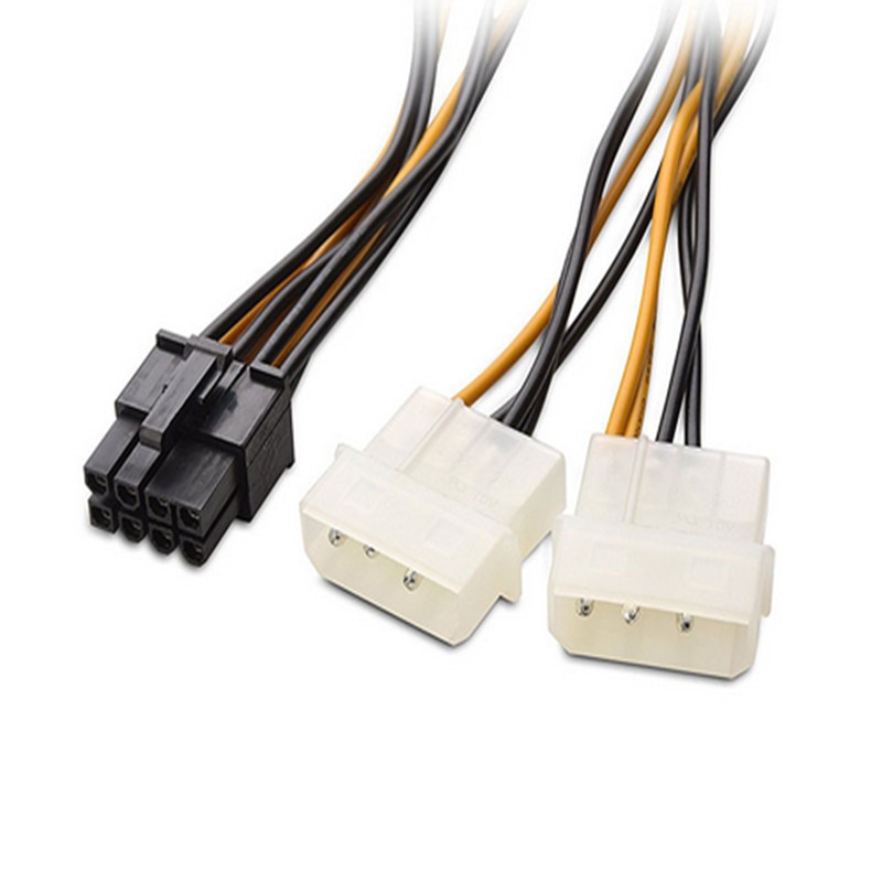 6 inch 2 x Molex 4 pin om 8-Pin PCI Express Video ... – Grandado
