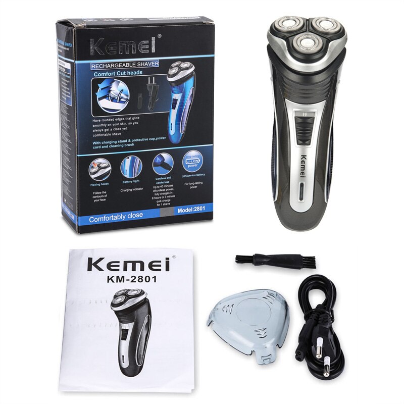 Men's Rechargeable Triple Heads Floating Shaver El... – Vicedeal
