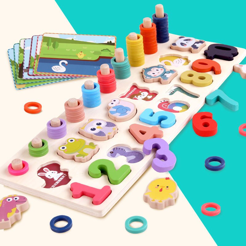 Children Educational Wooden Puzzle Four In One Car... – Vicedeal