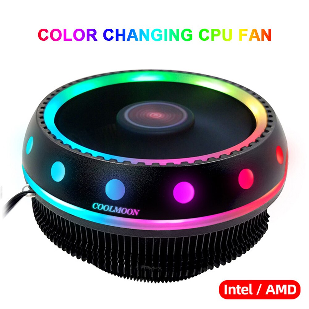 CPU Cooler Cooling Radiator RGB Heat Sink Silent P... – Grandado