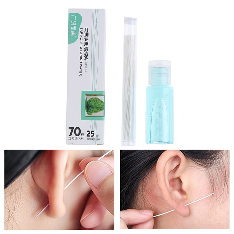 70Pcs Pierced Ear Cleaning Herb Solution Paper Flo... – Grandado