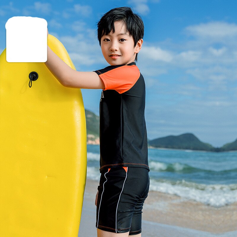 Two Piece Boxer Bottom Children Swimwear Kids Swim... – Grandado