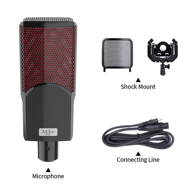 Condenser Microphone Large Diaphragm Microphone Fo... – Vicedeal