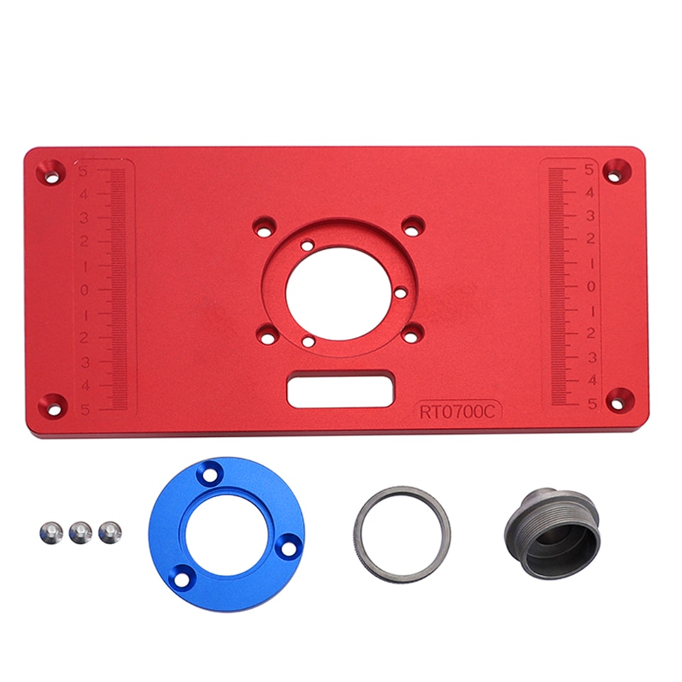 Aluminium Router Tisch Insert Platte W / 2 Router ... – Vicedeal