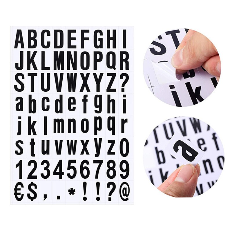 5Sheet/Pack Alphabet Digital Adhesive Labels Stick... – Grandado
