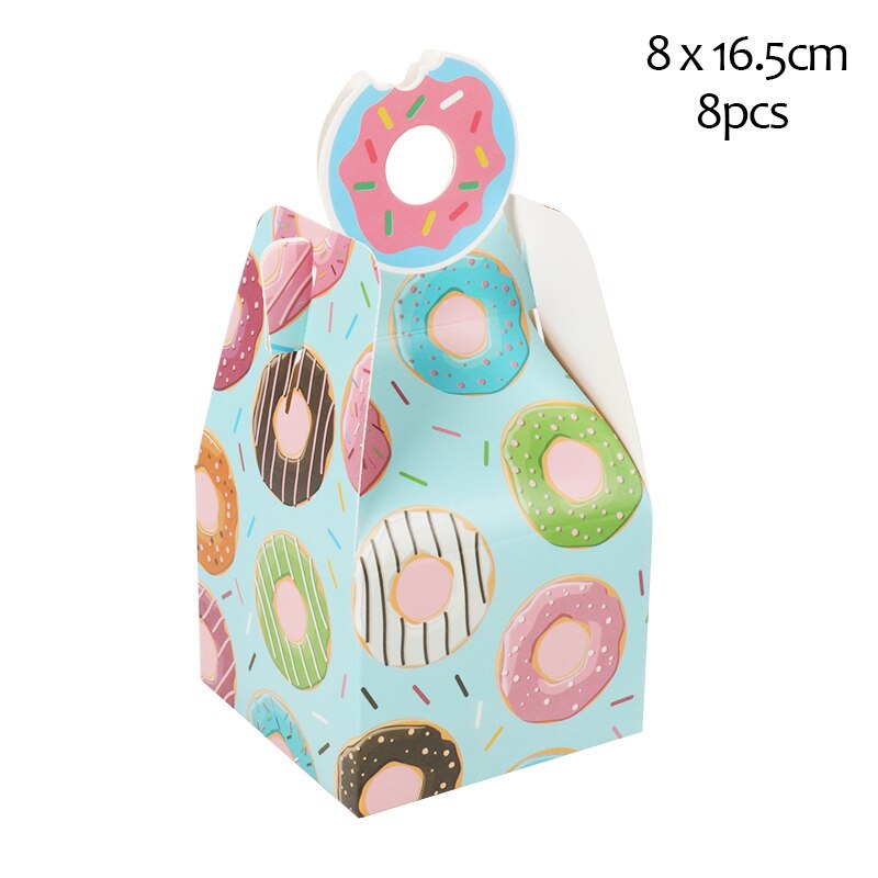 8pcs donut pattern box candy boxes donut printed p... – Grandado