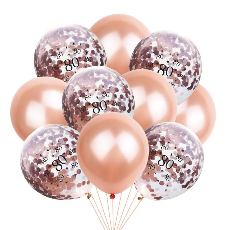 10 stücke Glücklich Geburtstag Klar Krone Latex Ba... – Grandado