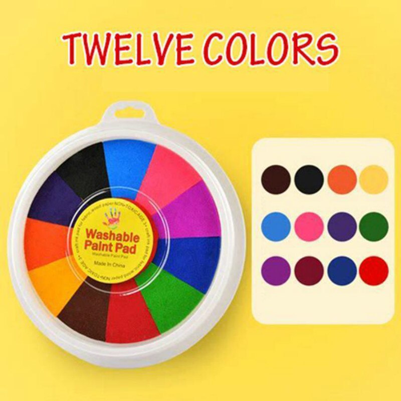 Funny Finger Painting Kit 6/12 Colors Book with In... – Vicedeal