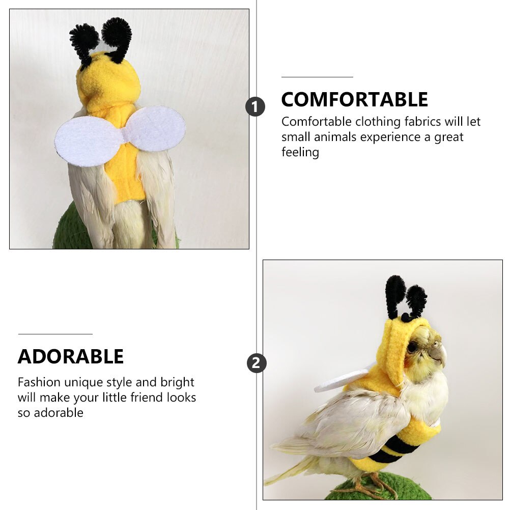 2pcs Adorable Parrot Clothes Warm Bird Costume Sma... – Grandado