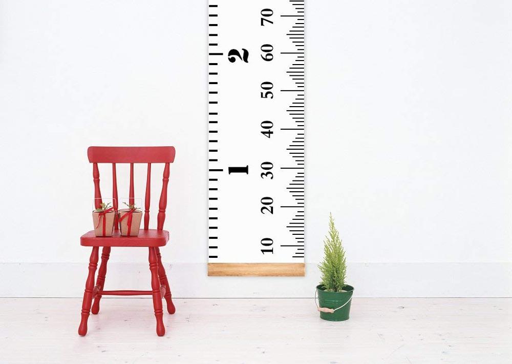 Baby Growth Chart Canvas Wall Hanging Measuring Ru... – Vicedeal