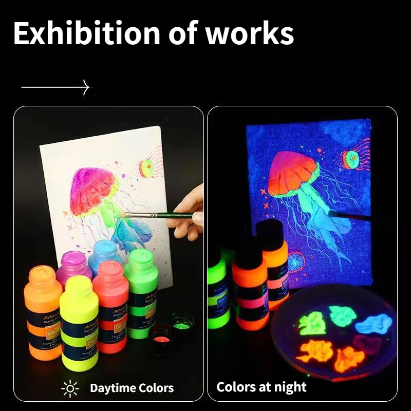 Fluorescent Acrylic Paint High Brightness Luminous... – Grandado