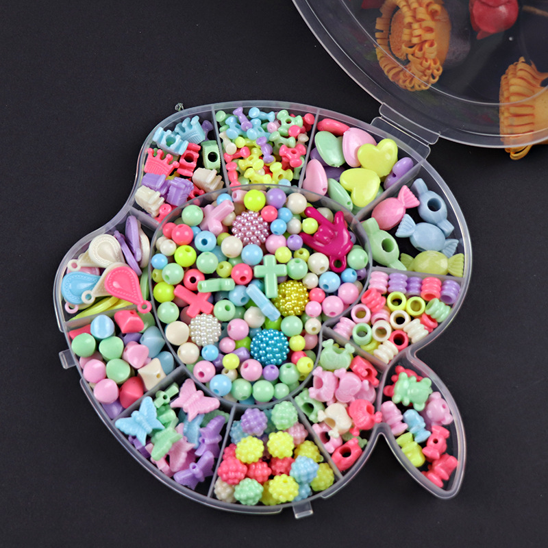 300pcs Diy Beads For Children Handmade Round Squar... – Grandado