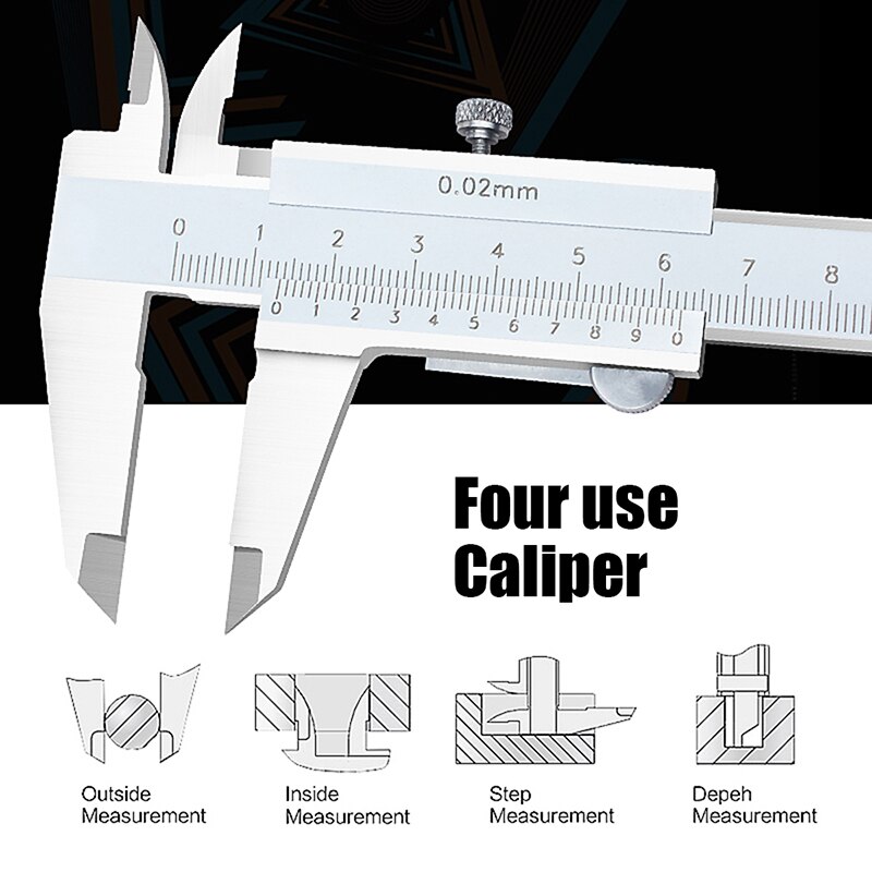 Vernier Caliper With Retailbox 0-150mm 0.02mm High... – Vicedeal
