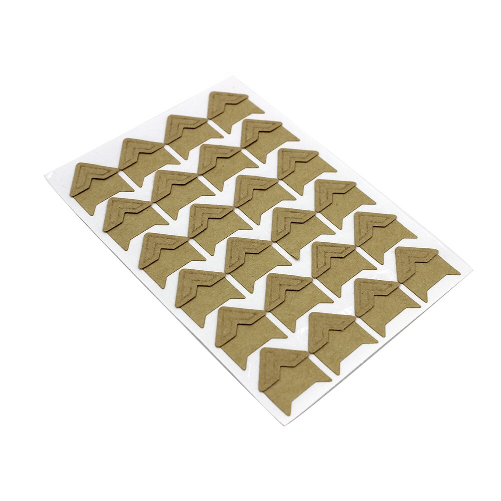 120 pcs(5 sheets) DIY Vintage Corner kraft Paper S... – Vicedeal