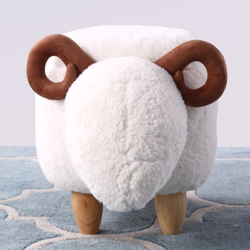 lamb change shoes stool sofa stool shoe stool hous... – Grandado