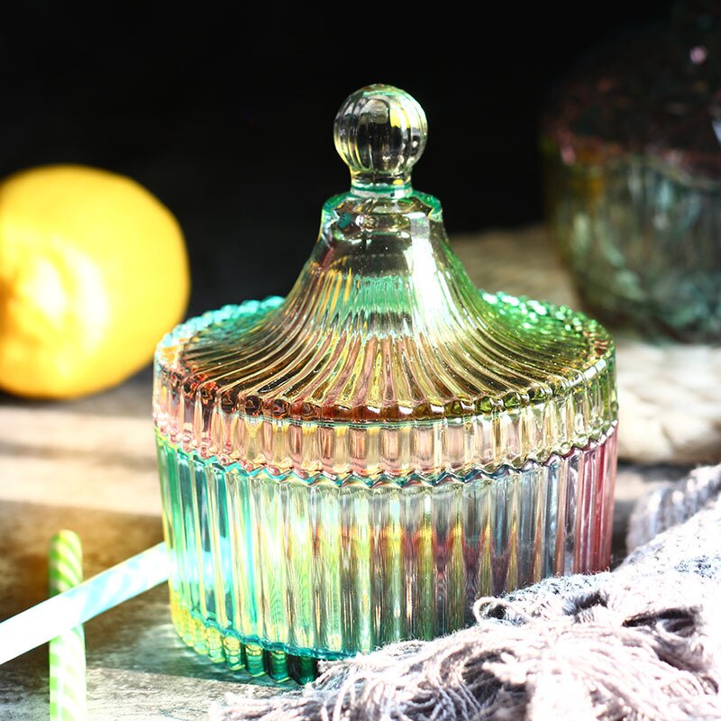 Multifunction Crystal Storage Tank Clear Glass Can... – Grandado