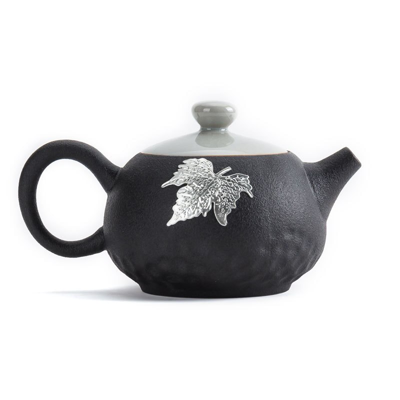 Black Pottery Chinese Style Stoneware Teapot Ceram... – Vicedeal