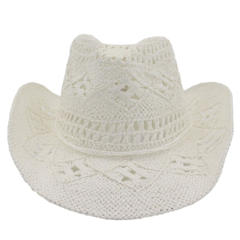 Western Cowgirl Hat Simple Cowboy Straw Hat Outdoo... – Vicedeal