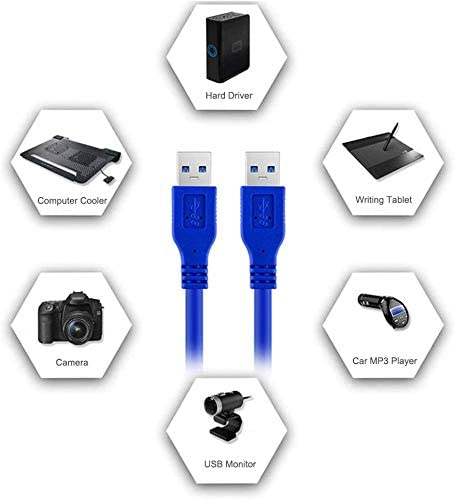 USB 3.0 A to A USB data cable, 5ft/1.5m high perfo... – Vicedeal